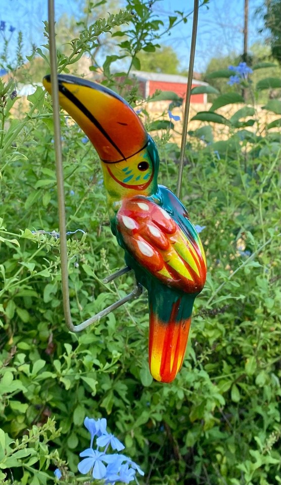 Talavera Bird Handmade Painted Ceramic Parrot Mexican Pottery Hanging ...