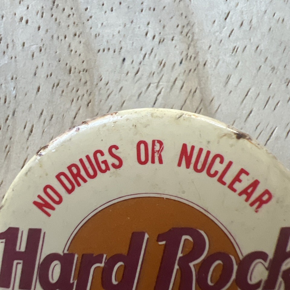 Vintage Hard Rock Cafe No Drugs Or Nuclear Weapons Allowed Inside Pin ...