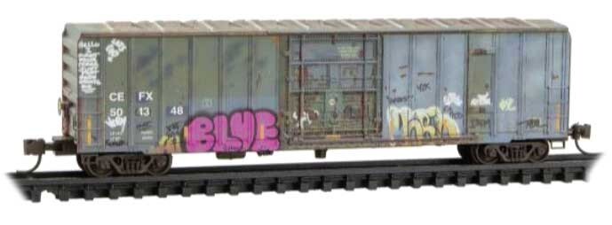 Micro-Trains N 98305073 CIT Group CEFX Weathered 50' Plug Door Boxcar ...