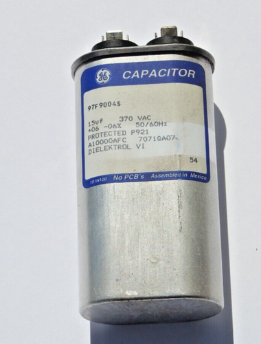 GE Capacitor 15uf, 370VAC for a Remcor Cornelius DB90 Ice dispenser , p ...