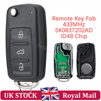 For Skoda Superb Fabia Yeti Seat Ibiza Toledo Car Remote Key Fob 3 ...