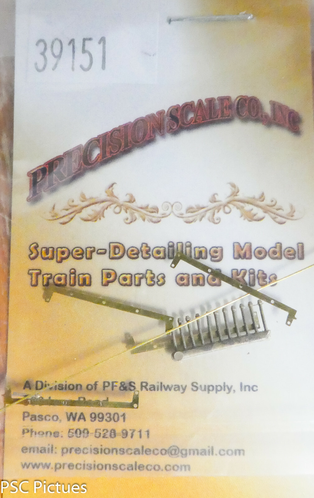 Precision Scale HO #39151 Ladder Kit, for: SD 7 & 9, Wire Rungs, Brass ...