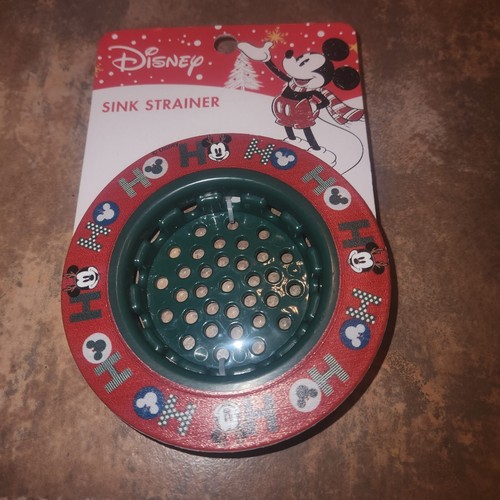 Disney Mickey Mouse Christmas Kitchen Sink Strainer Ho Ho Ho Holiday ...