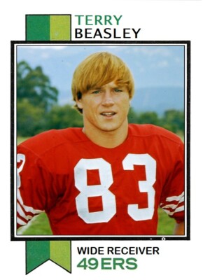 Terry Beasley 1973 Custom Card San Francisco 49ers Auburn Tigers | eBay
