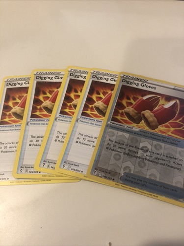 Pokémon TCG Digging Gloves Evolving Skies 145/203 Reverse Holo Uncommon ...
