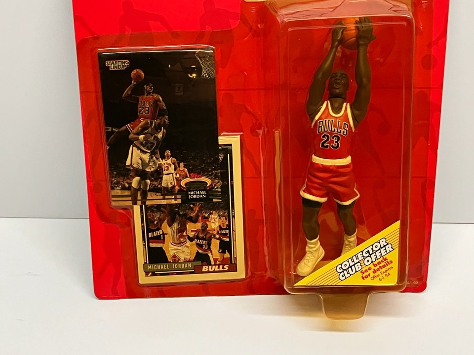 1993 Starting Lineup MICHAEL JORDAN Figure with Trading Cards and ...
