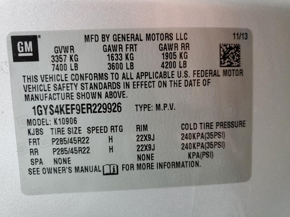 Used Power Steering Pump fits: 2014 Cadillac Escalade esv new style ...