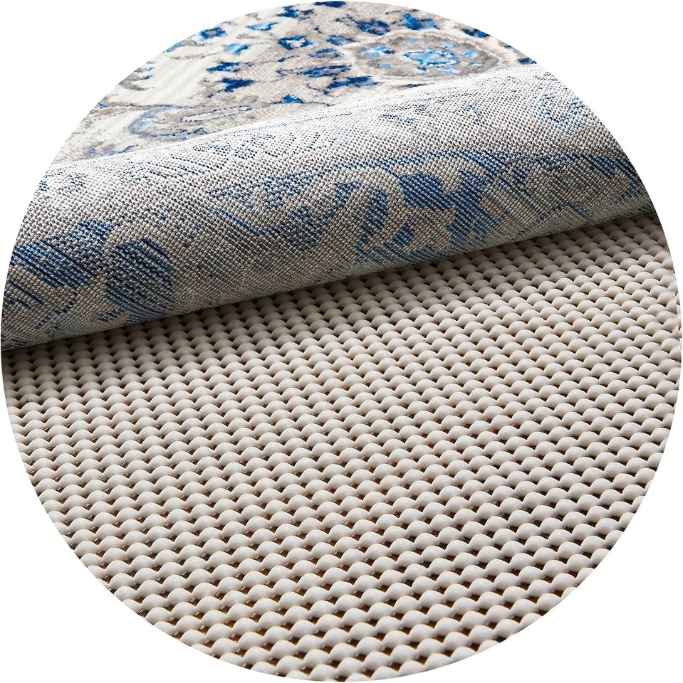 Non-Slip Rug Pad Gripper 2x3 Ft Anti-Skid Mat for Hardwood Tile Floors ...