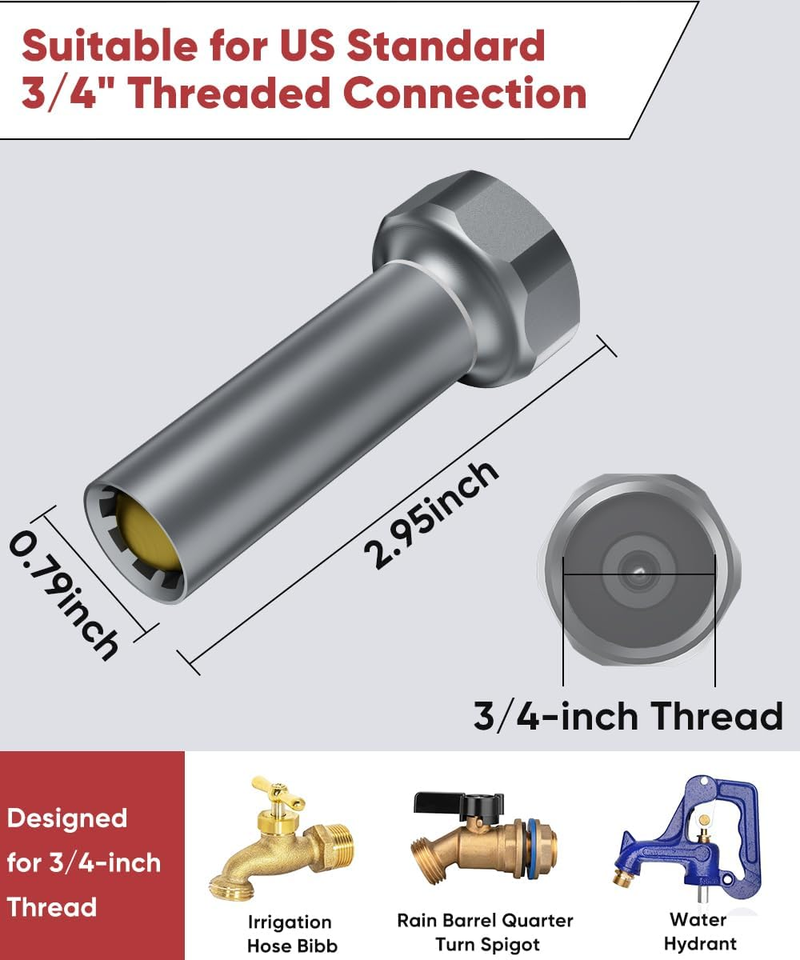 Outdoor Faucet Freeze Protection Valve, 3/4" Thread, 4-Pack, Grey | eBay