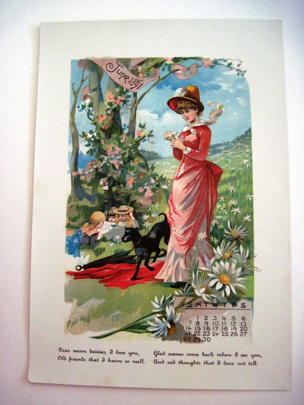 1891 Calendar w/ 12 Pages of Great Colored Graphics * | eBay