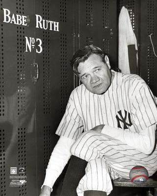 BABE RUTH ~ 8x10 Black & White Photo Picture ~ Locker Room ~ New York ...