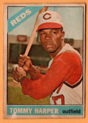Venezuelan Topps 1966 Tommy Harper #214 Cincinnati Reds Printed In ...