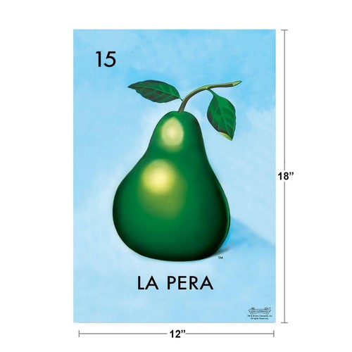 15 La Pera Pear Loteria Card Poster 12x18 | eBay