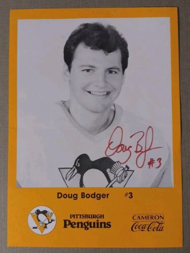 AUTOGRAPHED PITTSBURGH PENGUINS PHOTO (ON PAPER) Doug Bodger 5 X 7" | eBay