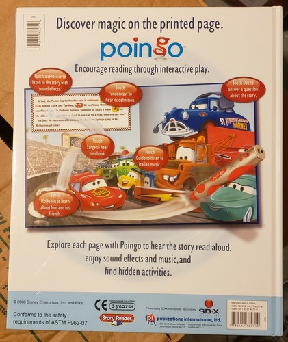 POINGO Storybooks Reader Hardcover Book Disney Pixar The World Of Cars ...