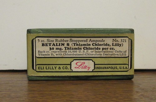 Vintage Eli Lilly BETALIN S Box and container | eBay