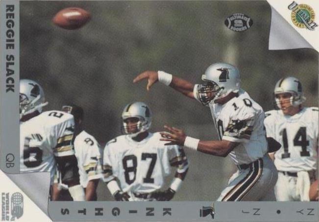 1992 Ultimate World League of American Football - Reggie Slack #109 (RC ...