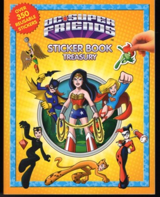 DC Super Friends Sticker Book Treasury TPB Huge NEW 350 Reusable ...