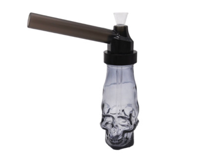 Black Portable Hookah Screw on Bottle Converter Water Glass Bong with ...