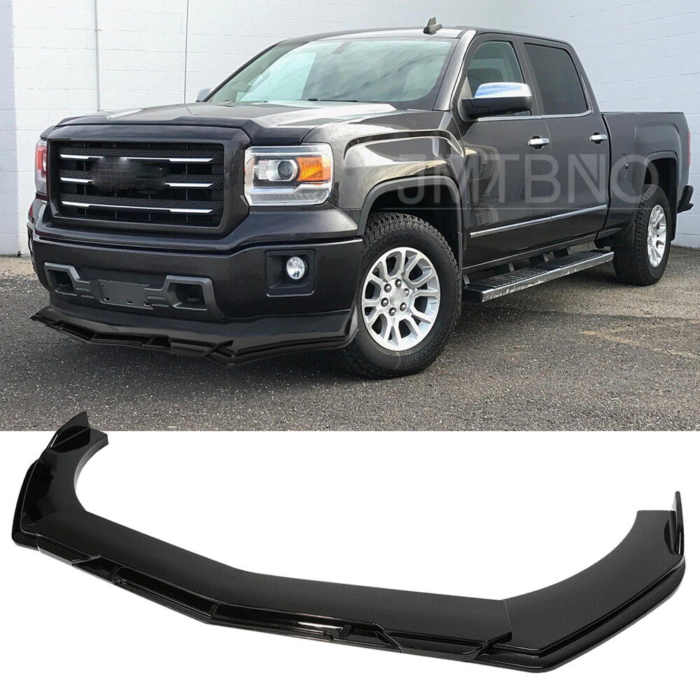 For GMC Sierra 1500 Front Bumper Lip Chin Spoiler Splitter Body Kit ...