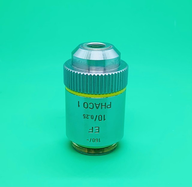 Leica / Leitz EF 10x Phaco 1 Phase Contrast Microscope Objective 160mm ...