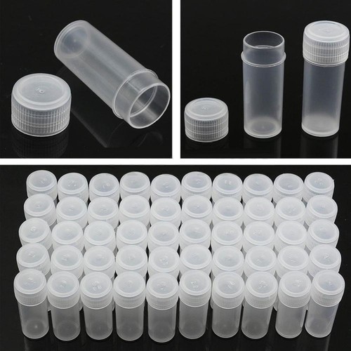 5g Plastic Jars Volume Sample Bottle 5 ML Small Bottle Vial Storage ...