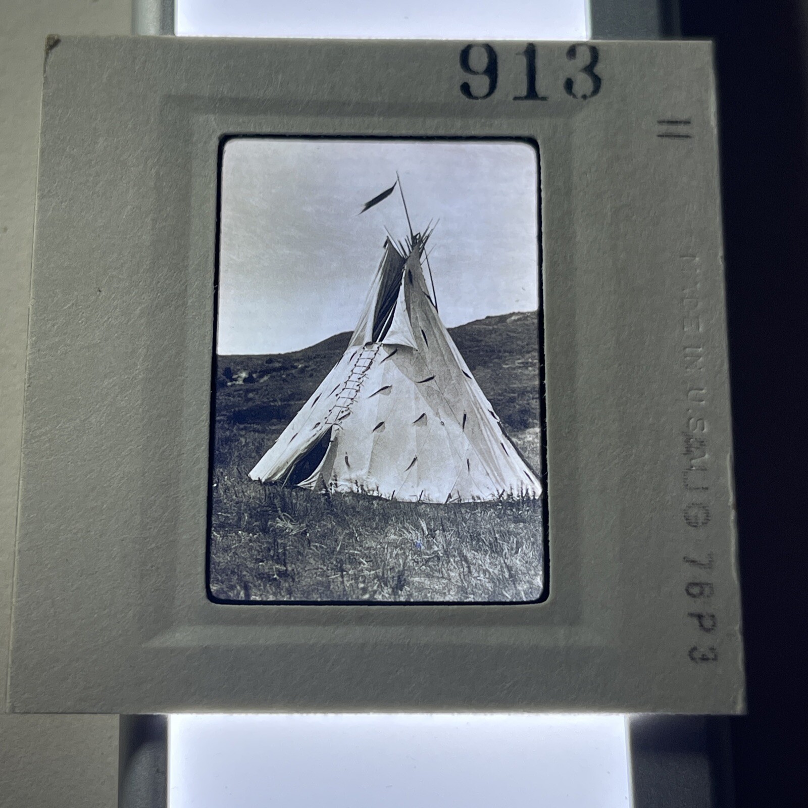 913 Edward Curtis “Slow Bull’s Tipi” Ogalala Native American Photo 35mm ...