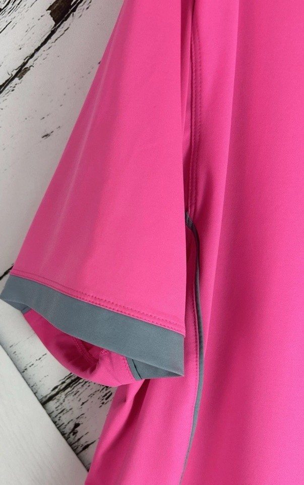 Nike Golf Polo Shirt Men's Large L Pink Ultra Tech Dri-Fit Performance ...