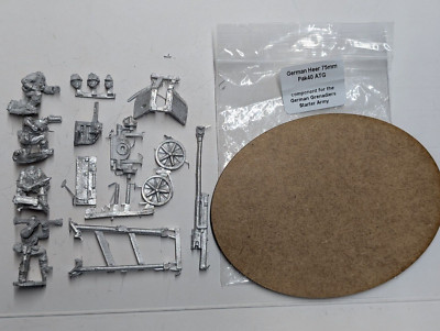 German Heer 75mm PaK 40 anti-tank gun Bolt Action 28mm Metal WWII ...