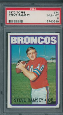 1972 Topps #74 Steve Ramsey PSA NM-MT 8 *0549 | eBay