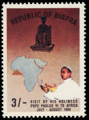 BIAFRA 30a - Pope Paul VI "Brown Background" (pb40658) | eBay