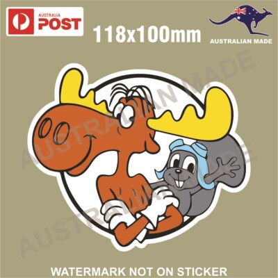 ROCKY & BULLWINKLE STICKER | eBay Australia