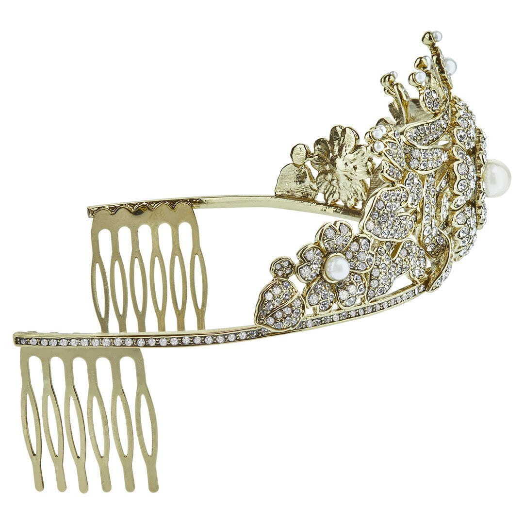 New HEIDI DAUS "Royal Floral Tiara" Crystal Her Majesty The Queen Crown ...