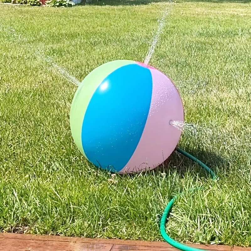 75cm Kids Inflatable Water Spray Ball Outdoor Garden Beach Pool ...