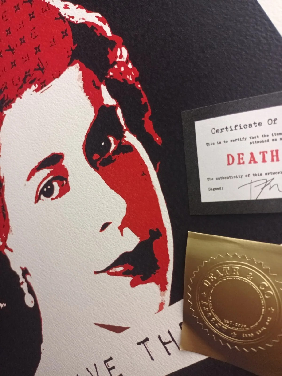 Rare print QUEEN DEATH embossed Artist prSigned,Dismaland, Death NYC ...