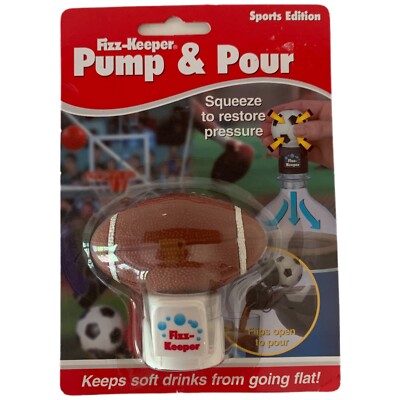 Fizz Keeper Pump & Pour Football Sports Jokari Vintage 2001 Soda Pop ...