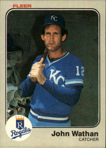 1983 Fleer Baseball Card #126 John Wathan | eBay