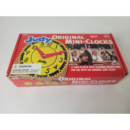 Judy Original Mini-Clocks - Set of 12 Teaching Clocks for Learning Time ...