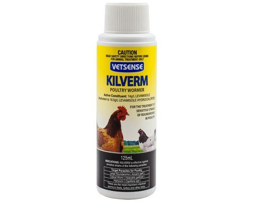 Vetsense Kilverm Poultry Bird Wormer for Chickens - 125ml for sale ...