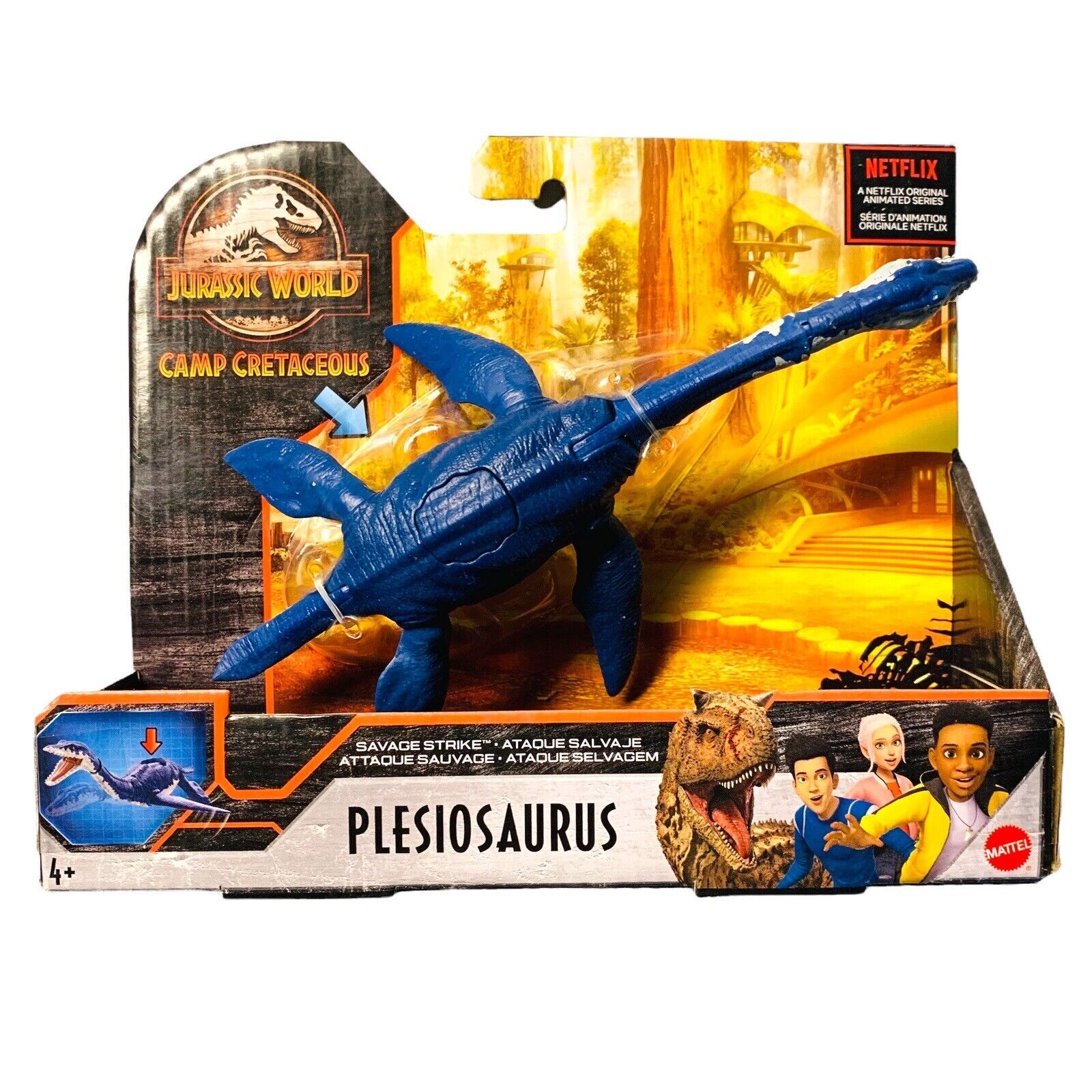 Jurassic World Plesiosaurus Savage Strike Water Dinosaur 3.75" Action ...
