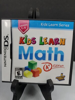 Kids Learn Math A+ Edition Nintendo DS Tested Complete 859462001007| eBay