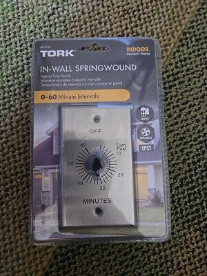 Tork In-Wall Interval Timer Switch Stainless Steel Spring Wound RFF60M ...