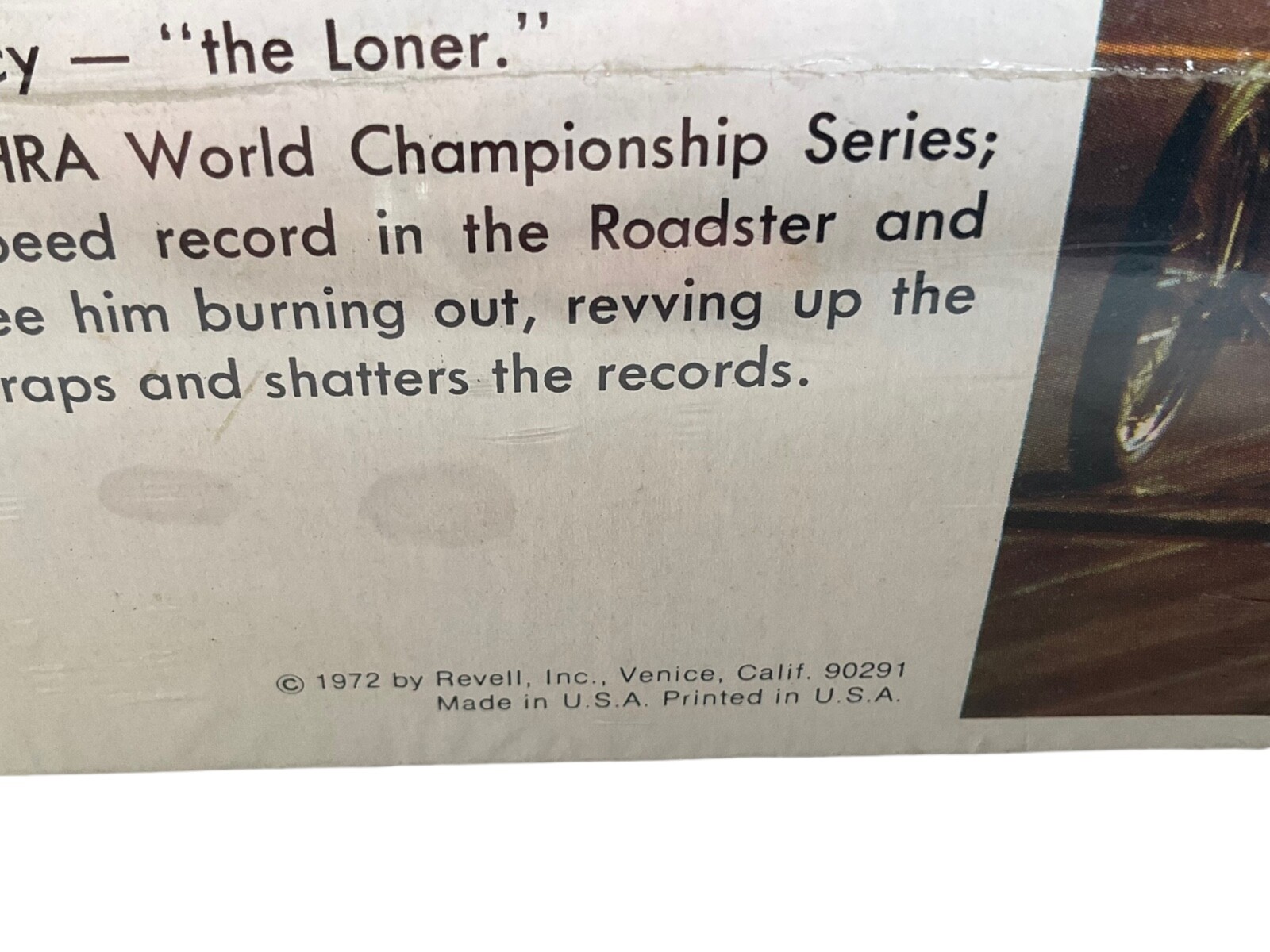 ORIGINAL 1972 H1480 Tony Nancy The Loner AA/FD Dragster 1:16 - Factory ...