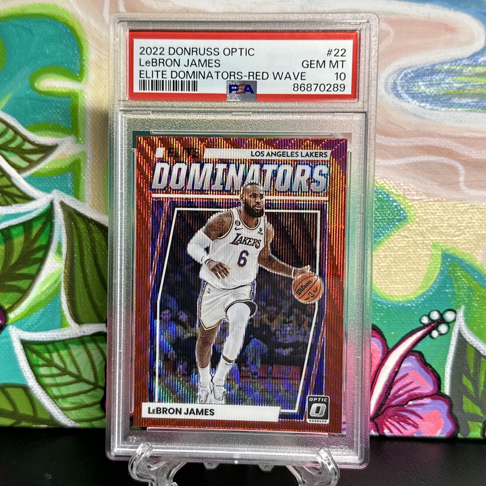 Pop 1 RARE Lebron James Optic Dominators Red Wave Prizm PSA 10 eBay 1/1 ...