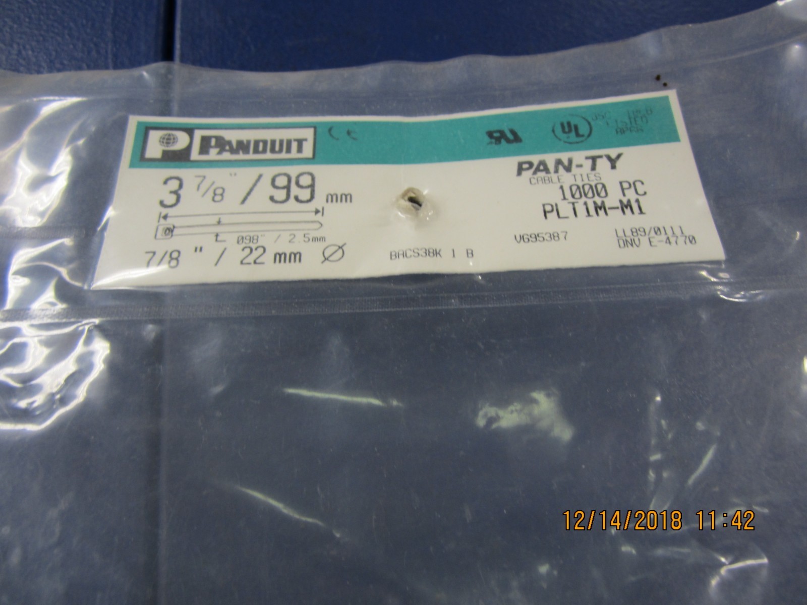 PANDUIT PLT1M-M-1 3-7/8" BROWN CABLE TIE (1 LOT OF 2000 EACH) | eBay