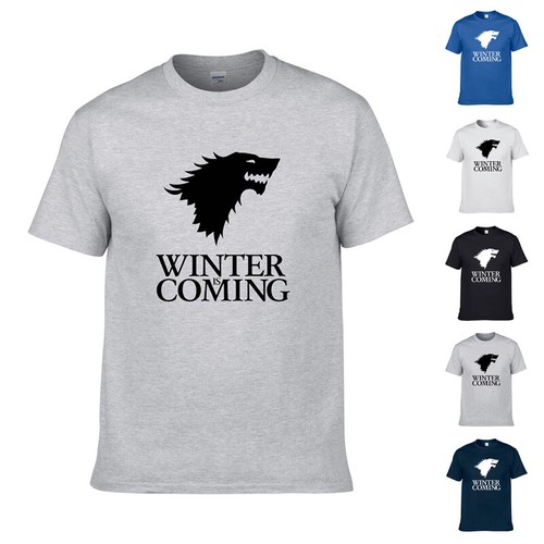 Game Of Thrones Ice Wolf Men Unisex Short Sleeve Casual T Shirt Tops ...