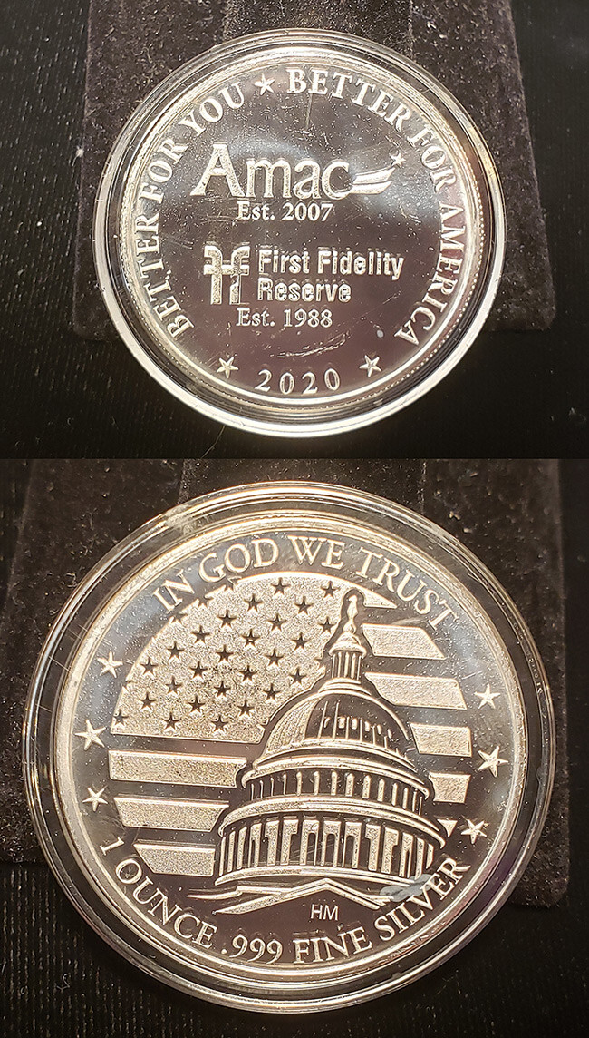 AMAC Better For You Better For America 1 Troy Oz .999 Fine Silver si290 ...