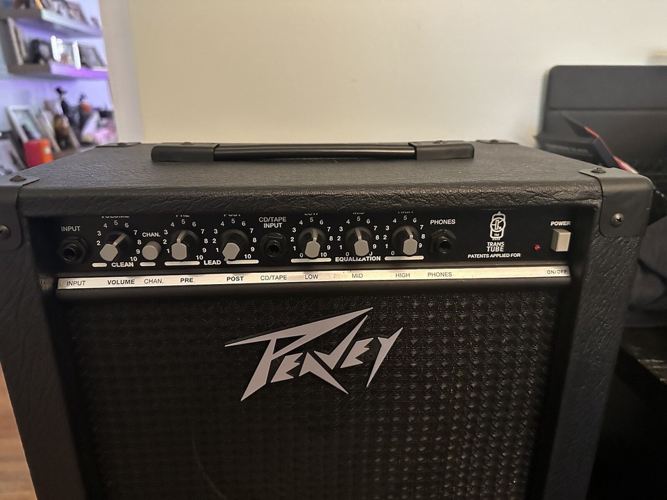 PEAVEY Rage 158 Guitar Amp Transtube Silver Peavy Practice Amplifier ...