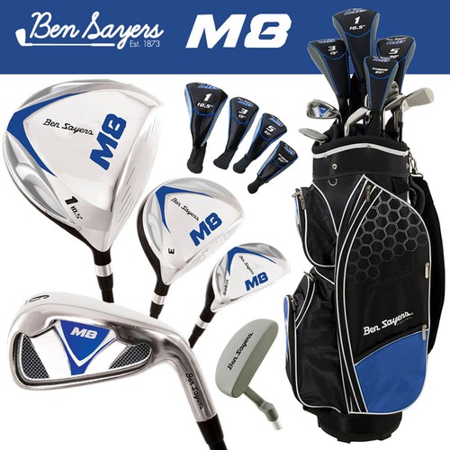 Ben Sayers M8 Golf Package Set Graphite Cart Bag (Driver+3W+5W+4H+5-SW ...