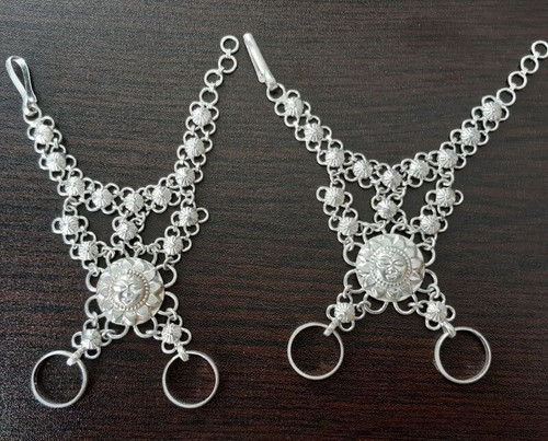 Baby Silver Hand Chain (Sikri) (1 set includes 2 pieces) - Gift For ...